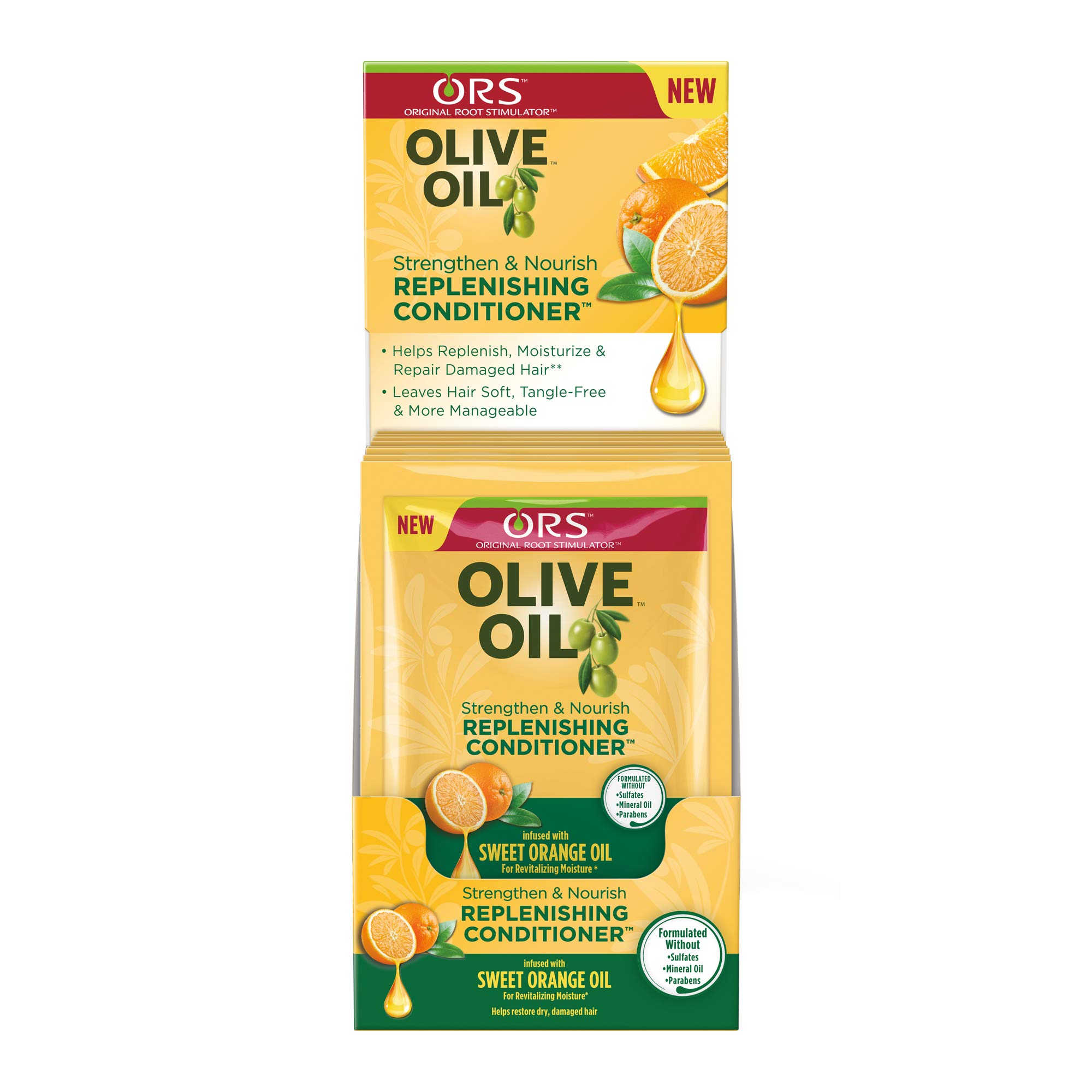 ORS Olive Oil Strengthen and Nourish Replenishing Conditioner Packet 1.75 Ounce (Pack of 6)
