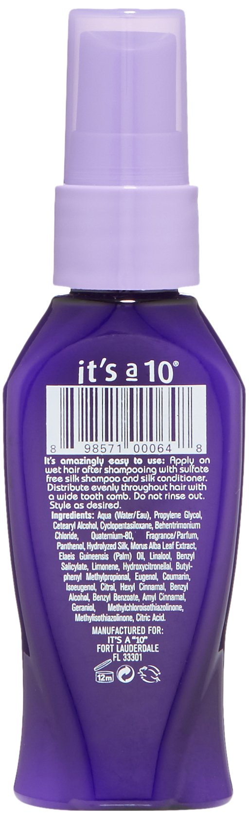 It's a 10 Silk Express Miracle Silk Leave-In Formula, 2 Ounce