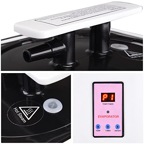 AW 2L Sauna Steamer Machine Stainless Steel Pot Steam Generator for Portable Sauna Tent with Remote Home Spa 110V
