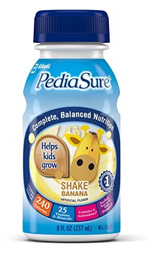 PediaSure Grow & Gain Nutrition Shake For Kids, Banana, 8 fl oz (Pack of 24)