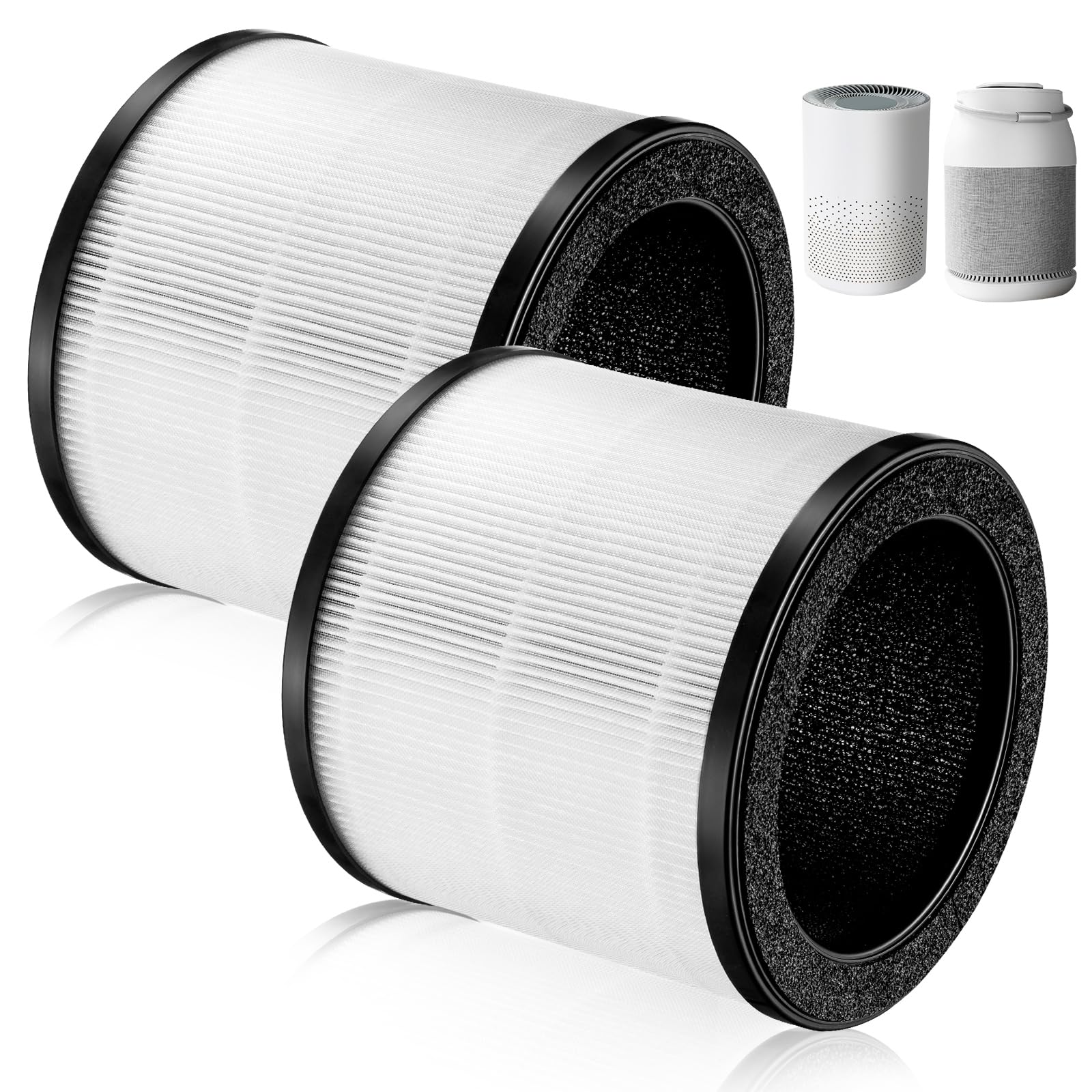 MESTICA Air Replacement Filter Fits HAPF360 Type J, Compatible with Holmes True HEPA 360 Air Purifier HAP360W and Bionaire True HEPA 360° Air Purifier, 4-Pack