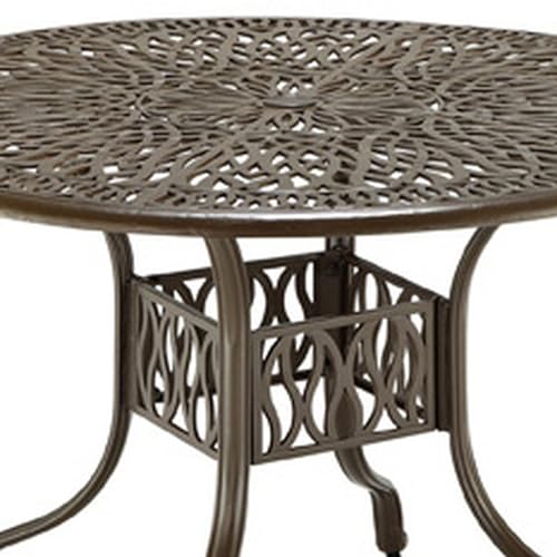homestyles 6659-32 Outdoor Dining Table, 48Lx48Dx29H, Taupe