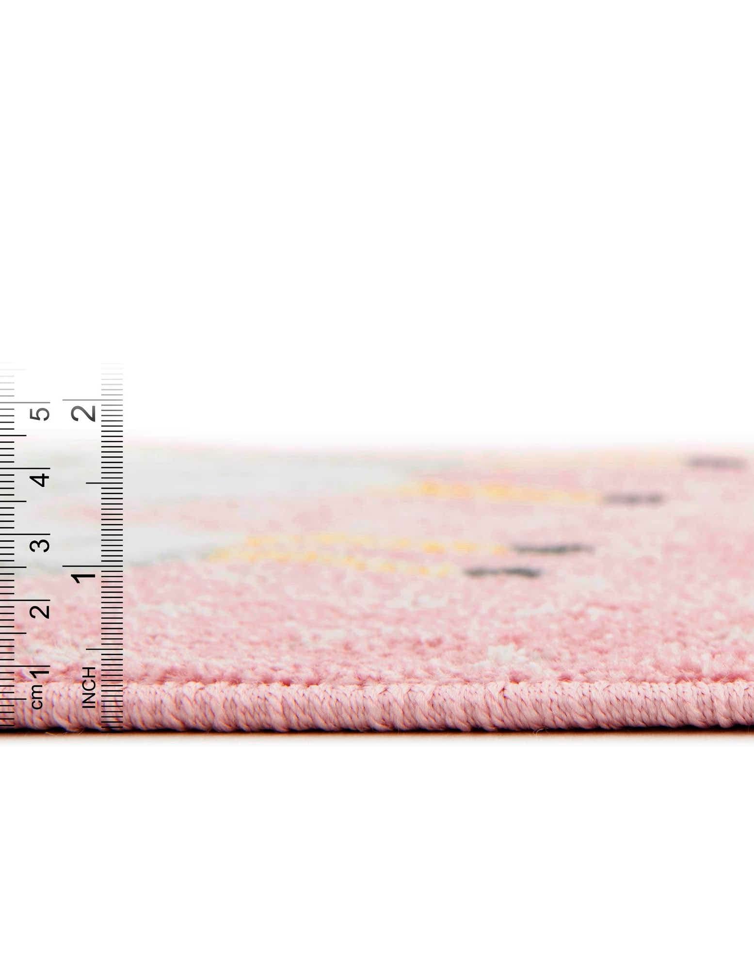 Unique Loom Whimsy Kids Collection Area Rug - Llama (Runner 2' 2" x 6' 0", Pink/ Light Blue)