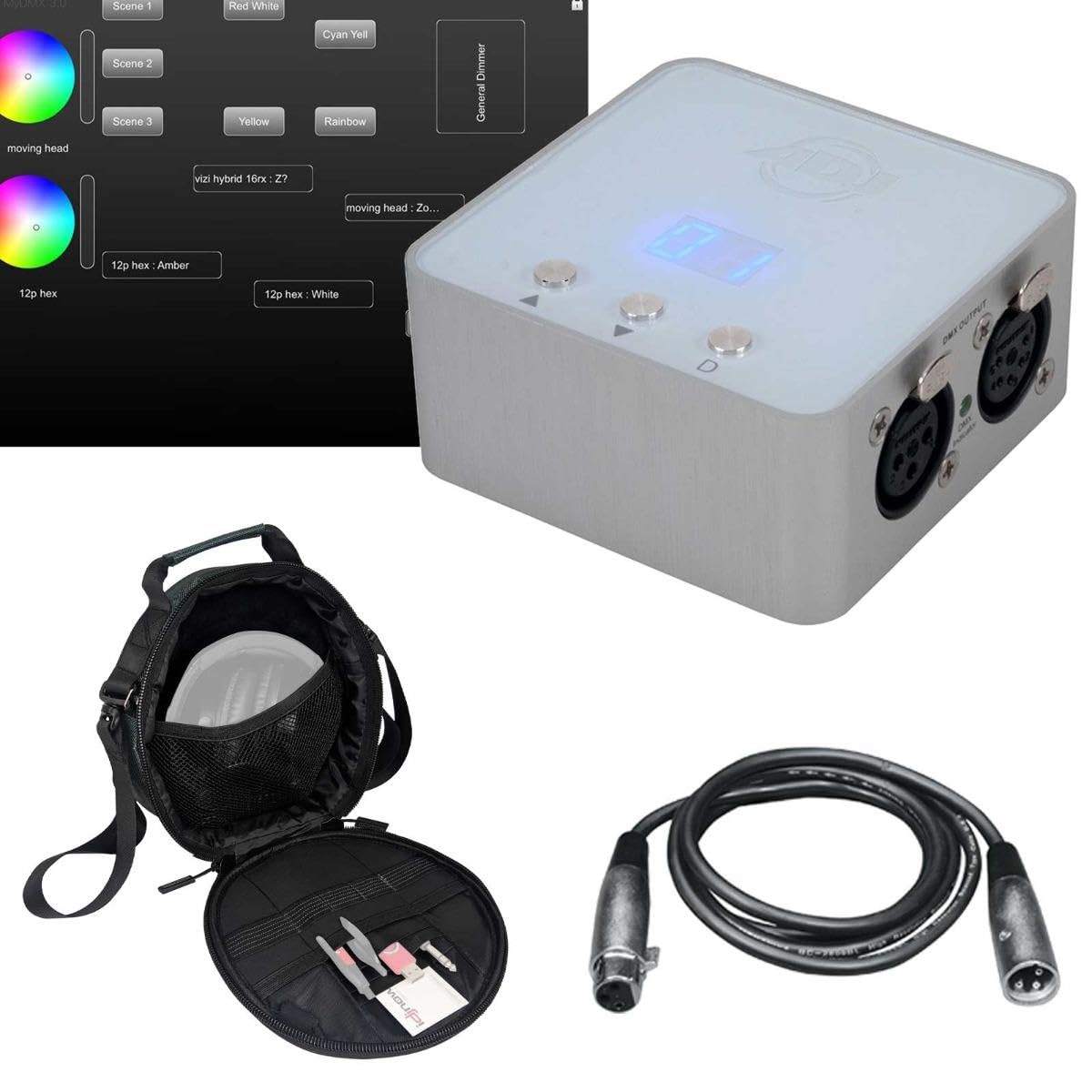 American DJ MyDmx 3.0 DMX Lighting Software and USB-DMX Interface Package