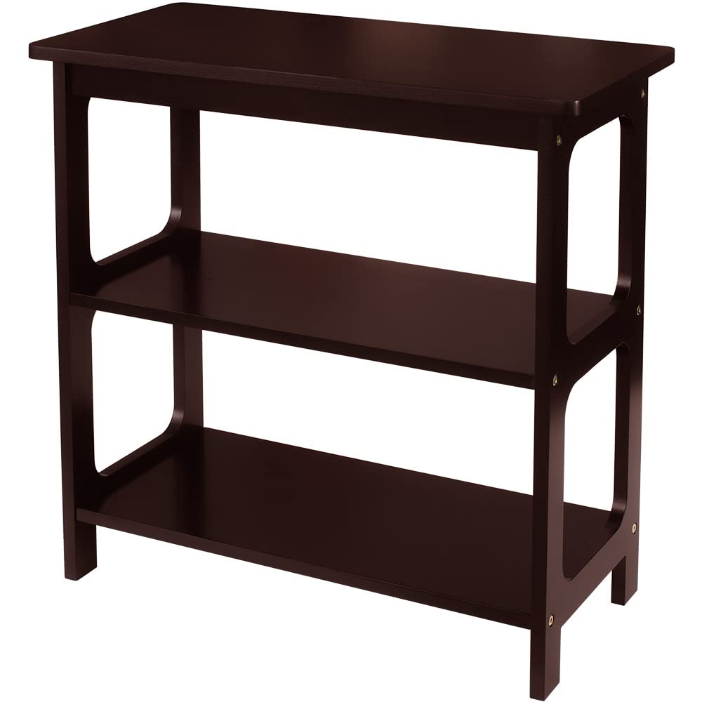 ARPHASLE Side Table, 3-Tier Narrow End Table, Slim Nightstand for Small Spaces, Hallway, Living Room, Bedroom 23.6”L x 11.8”D x 23.6”H