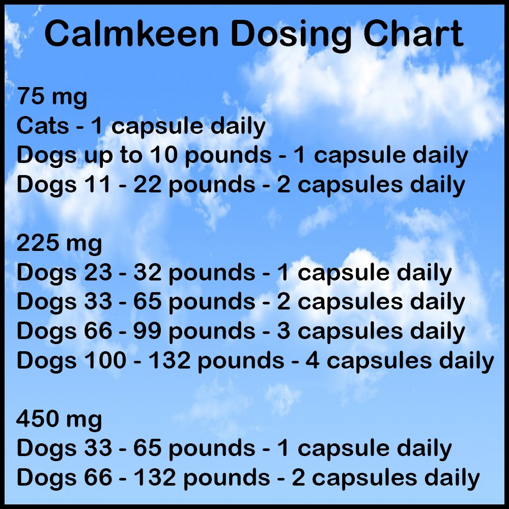Calmkeen 225 mg 120 Count Nutritional Supplement for Medium Dogs 23 Pounds and Up (Formerly Calmkene)