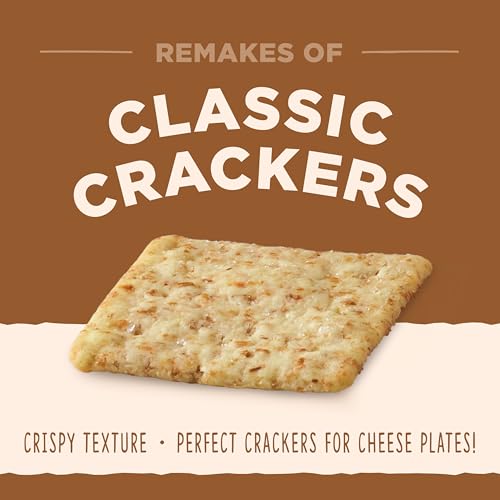 Back to Nature Crispy Wheat Crackers - Dairy Free, Non-GMO, Made with Wheat Flour & Sea Salt, Delicious & Quality Snacks, 8 Ounce