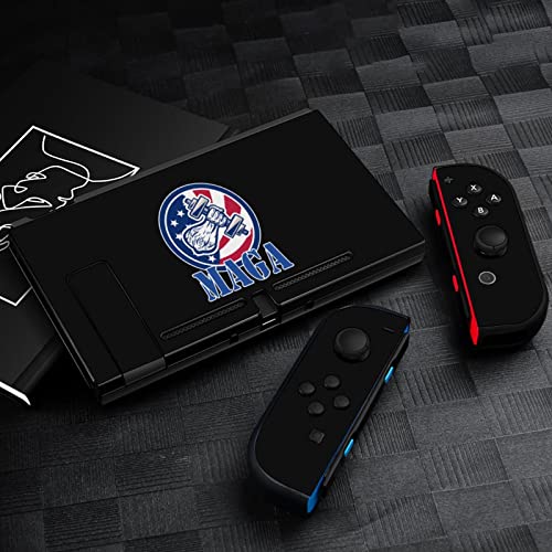 American Flag MAGA Fist Power Cute Skin Decal Stickers Compatible with Switch Protective Faceplate Full Set Console
