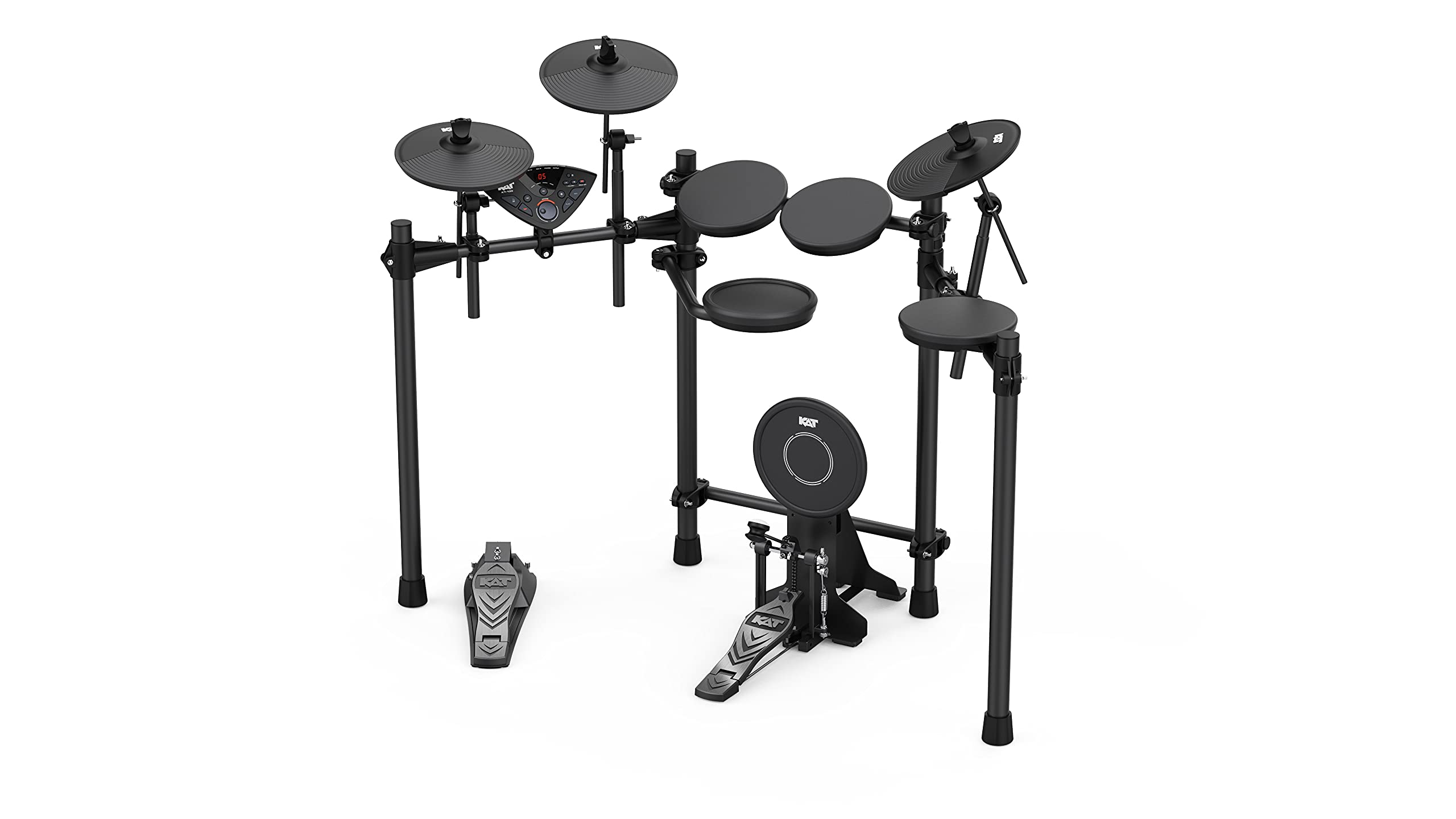 KAT Percussion Electronic Drum Set, Black (KT-100)