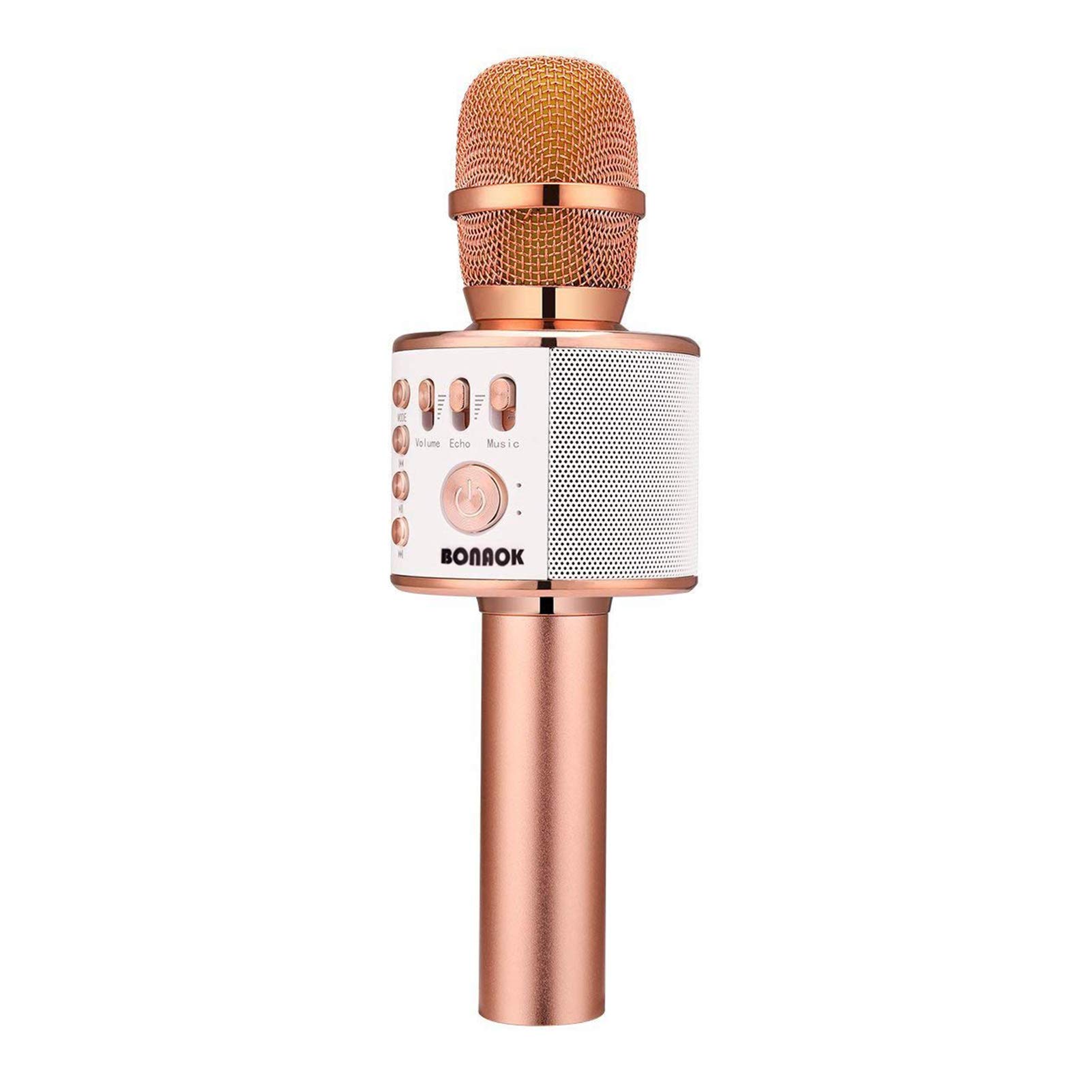 BONAOK 2 of Q37 Karaoke Microphone, Portable Karaoke Machine with Built in Speaker for Kids and Adults