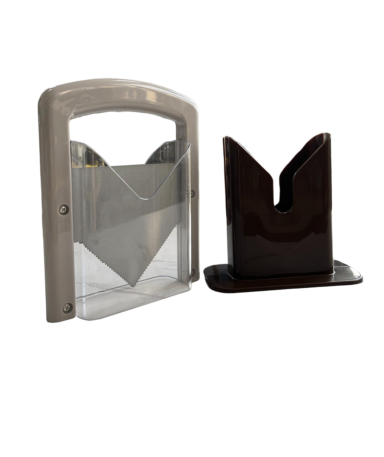 Bagel Slicer, Safety Handle, Bagel Cutter Stainless Steel (Silver)