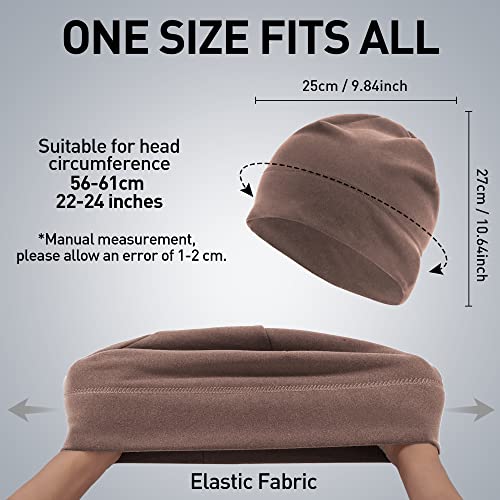 Arcweg Skull Cap Hat Winter Thermal Helmet Cycling Cap Beanie Sports Head Warmer Coffee
