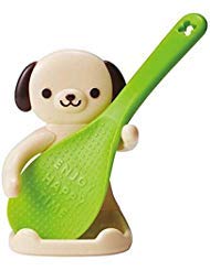 Bento rice paddle spoon with dog shaped holder by Torune