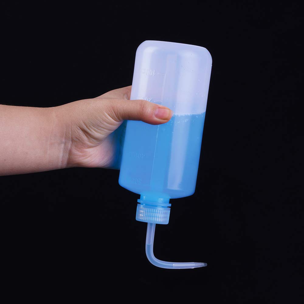 CVNDKN Wash Bottles,3pcs 500ml Plastic Safety lab Wash Bottle,Squeeze Bottle with Scale -16 oz