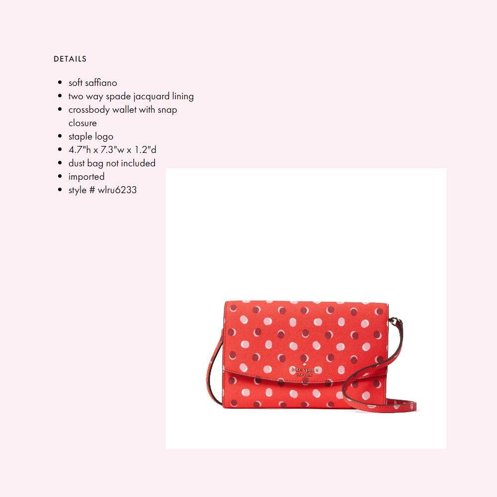 kate spade crossbody purse for women Laurel way winni (Digital red)