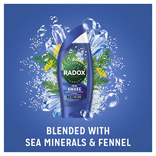 Radox Feel Awake Fragrance 2-in-1 Shower and Shampoo 250 ml - Pack of 6