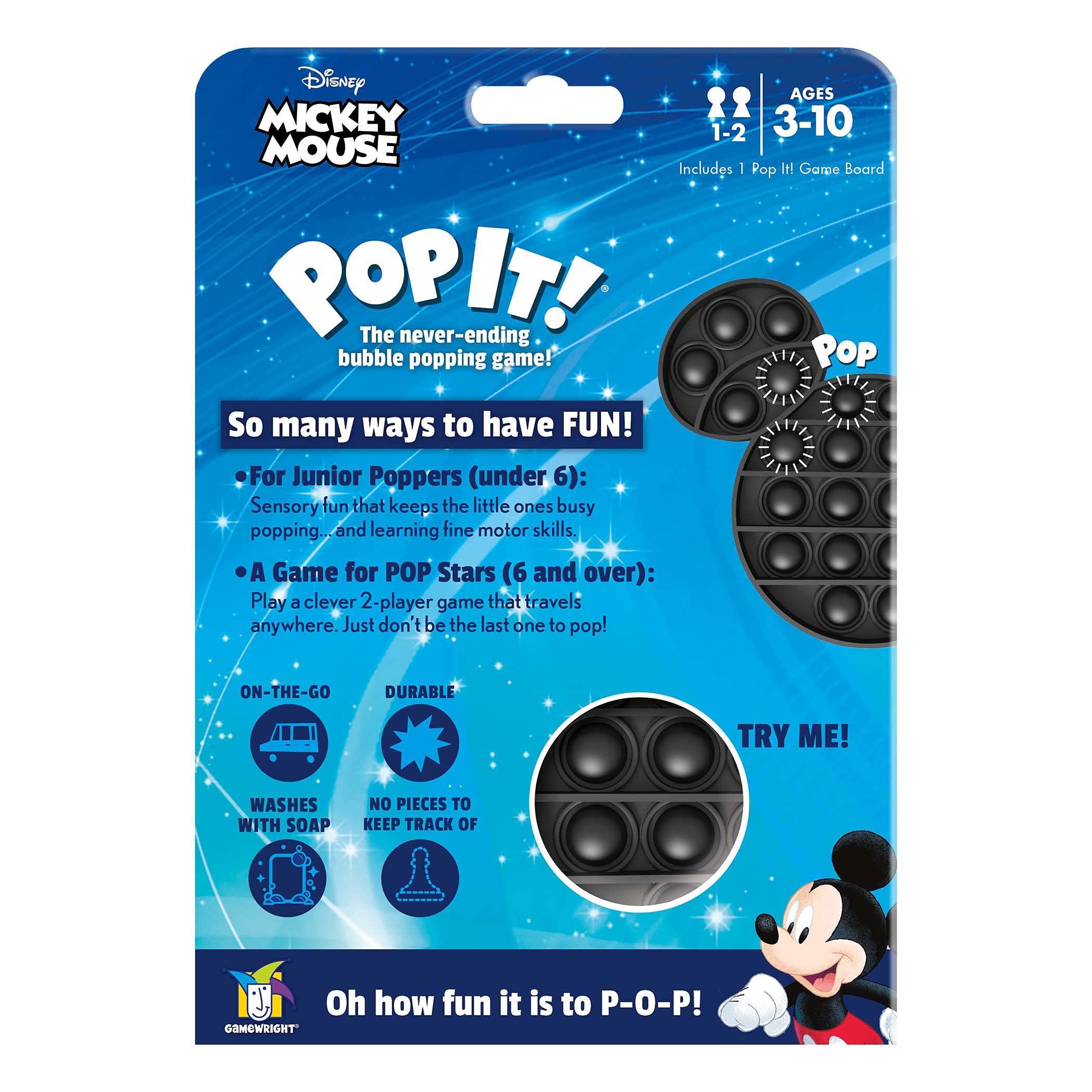Gamewright Pop it! - Disney, Mickey Mouse