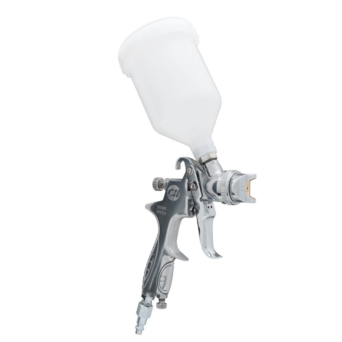 Campbell Hausfeld General Purpose HVLP Gravity Feed Paint Spray Gun with 600mL Canister (DH580000AV)