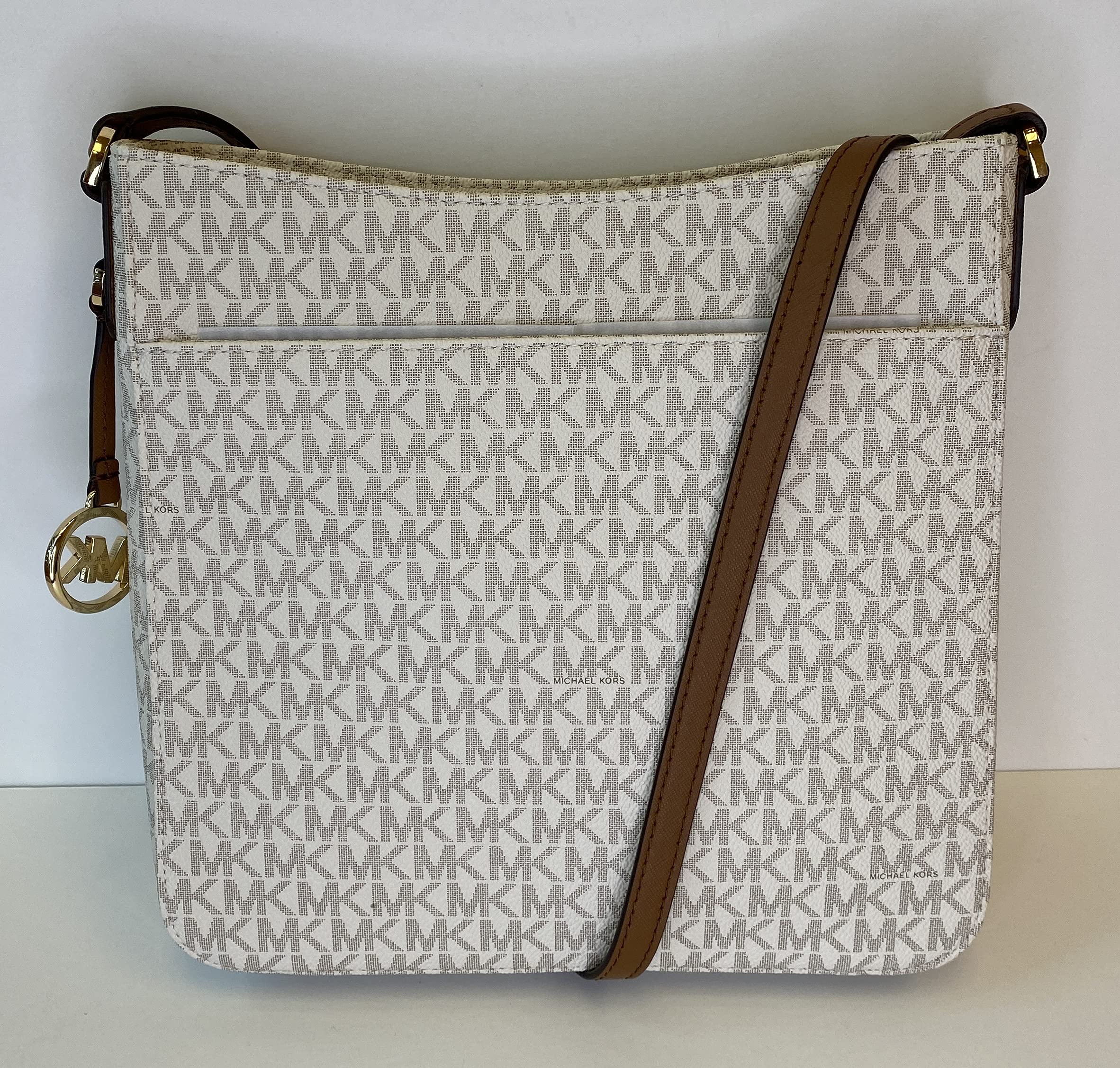 Michael Kors Messenger, Signature Mk Vanilla