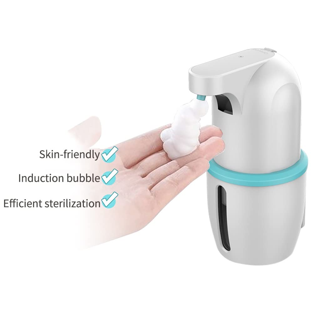 AVLUZ Soap Dispenser, Automatic Induction Foaming Soap Dispenser, Touchless Infrared Sensor USB Rechargeable Liquid Dispenser (Color : Red)