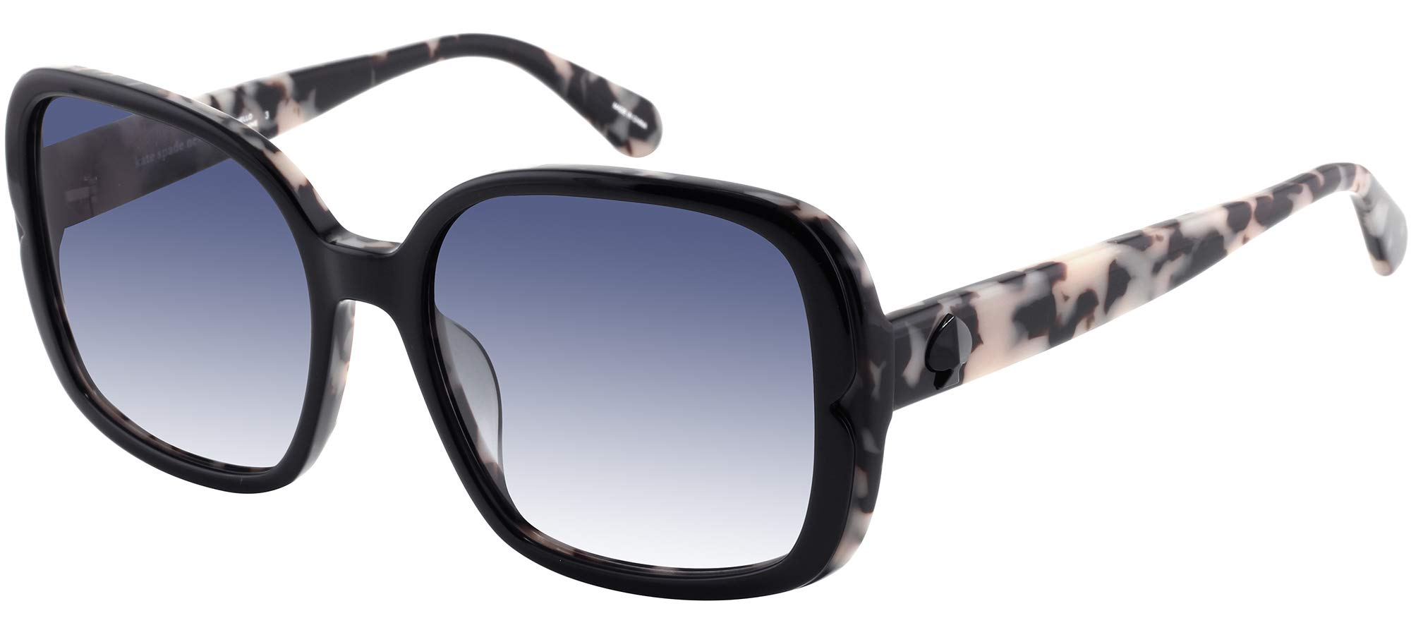 Kate Spade New York Women's Elianna/G/S Square Sunglasses, Black Havana, One Size