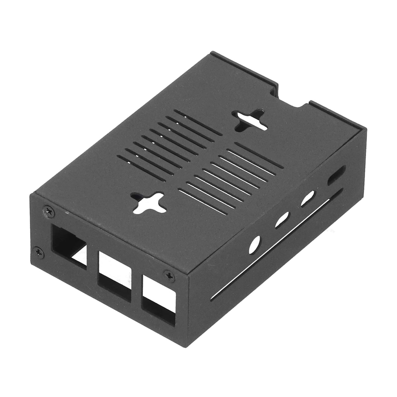 AUHX Protective Shell, Protective Shell Box Metal Computer Durable Rich Interfaces with Side GPIO Cable Slot for Protection(Metal Shell)