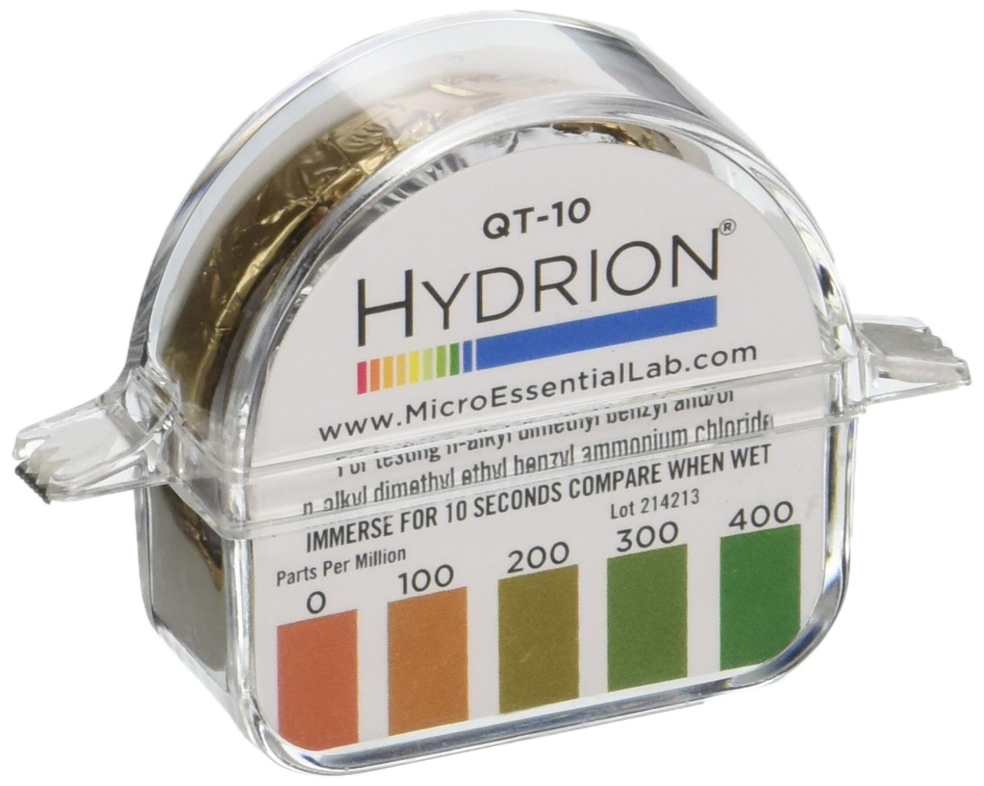 Micro Essential Lab QK-1000 Plastic Hydrion Quat Check Test Paper Dispenser