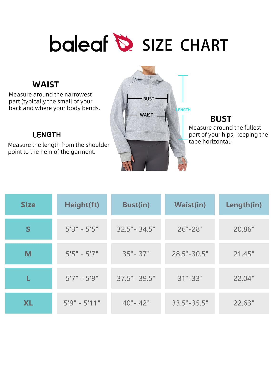 BALEAF Women's Cropped Sweatshirt Half Zip High Neck Pullover Long Sleeve Tops Ribbed Corset Hems Cozy Stand Collar Black M