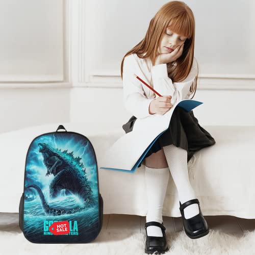 Backpack School Backpack Fashion Hiking Laptop Backpack with Lunch Box Pencil Case 3Pcs Set for Boys Girls Adult