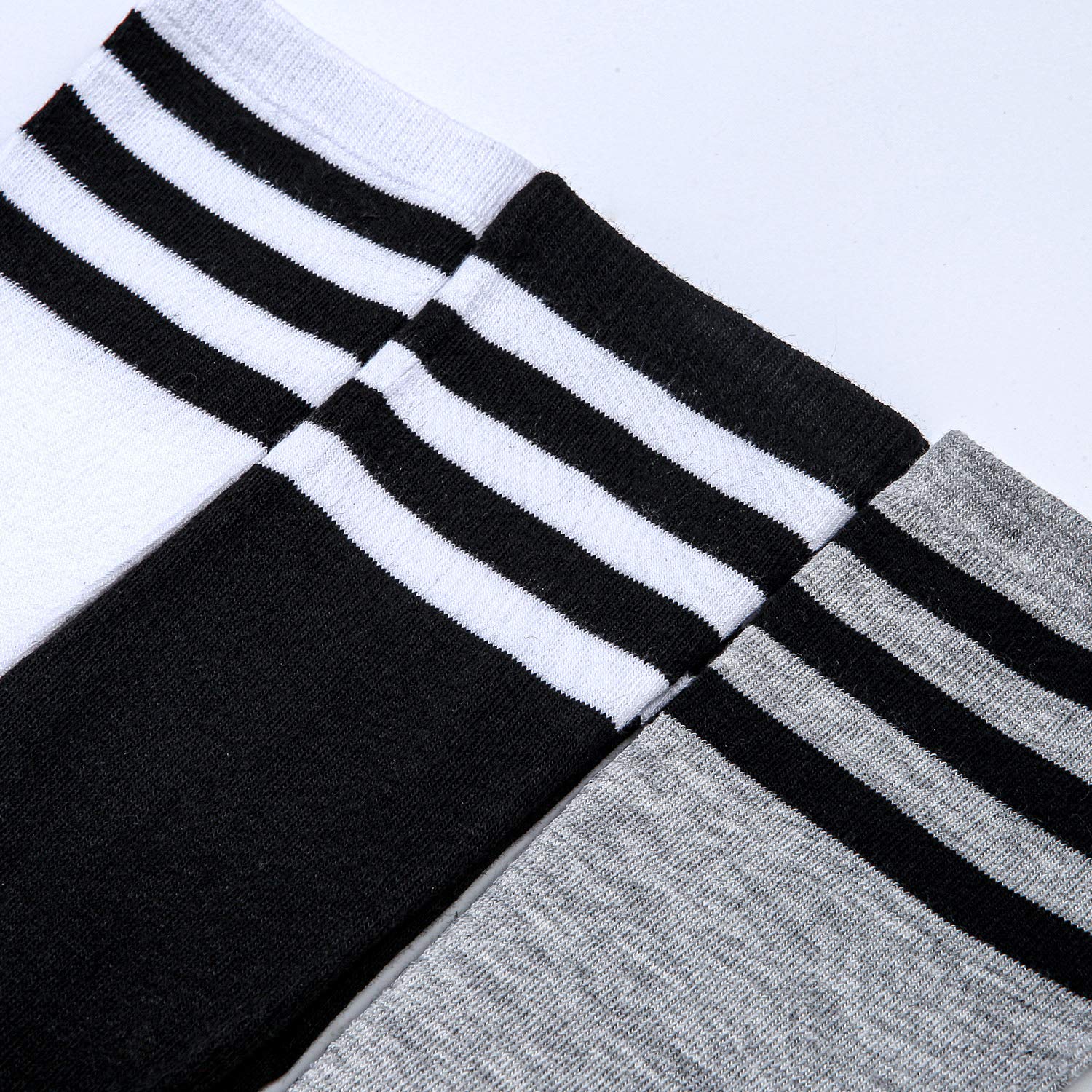 Aneco 8 Pairs Over Knee Thigh Socks Warm Long Stockings for Women Girls