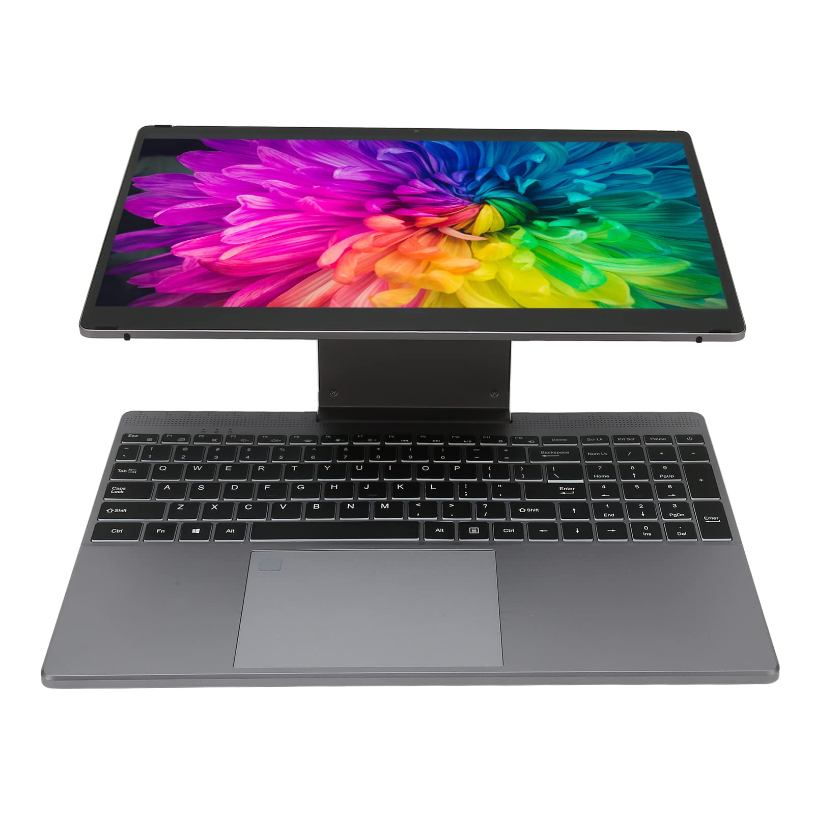ASHATA 2023 New Laptop, 15.6 HD Touchscreen, for N95 Series CPU, 12GB RAM LPDDR5, G Sensor 4096 Pressure Fingerprint Tablet Laptop Foldable for Windows 10 11 (US 512GB)