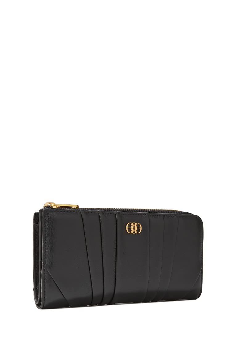 Bonia Croissant Long Zipper Wallet (Nero)