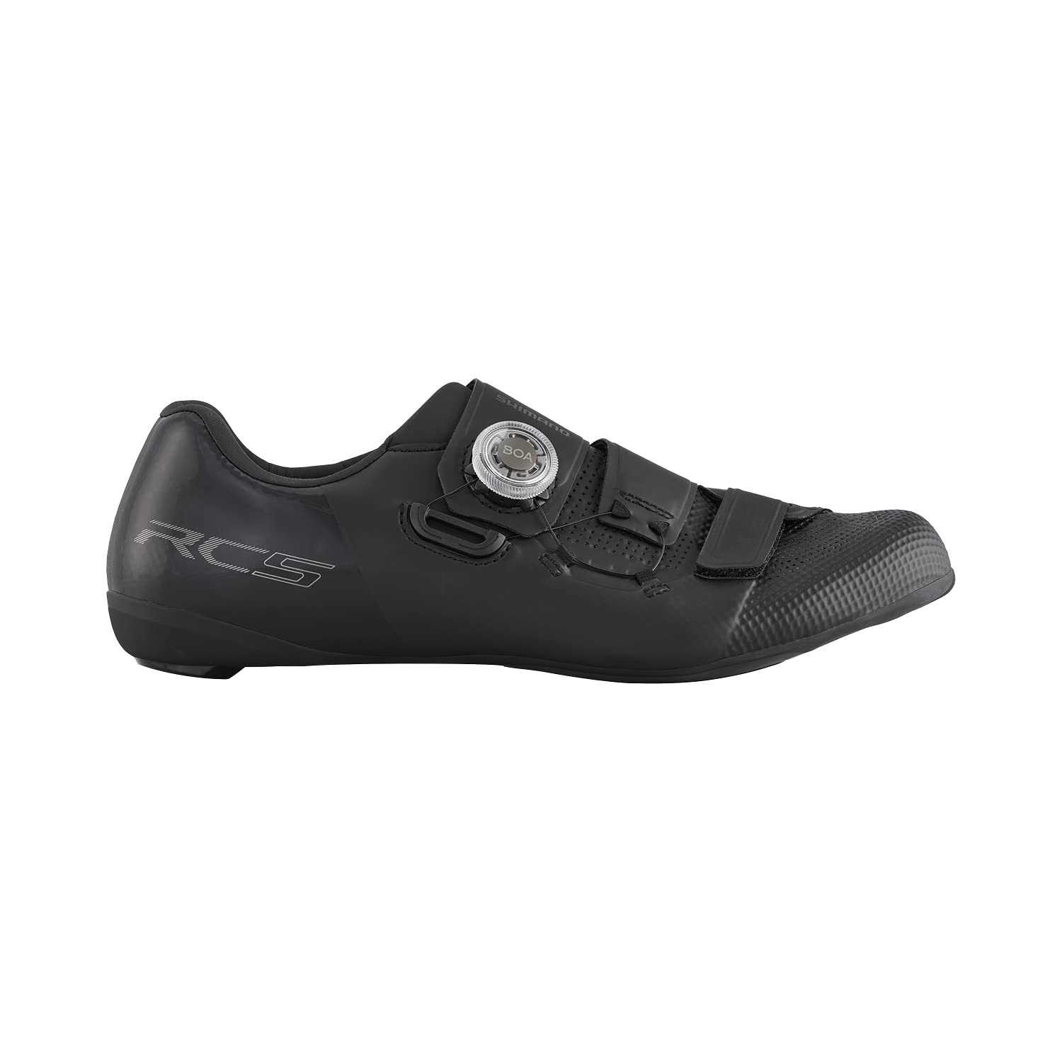 SHIMANO SH-RC502 Lightweight Men's Road Cycling Shoe Packed with Pro Features, Black, 6.5-7