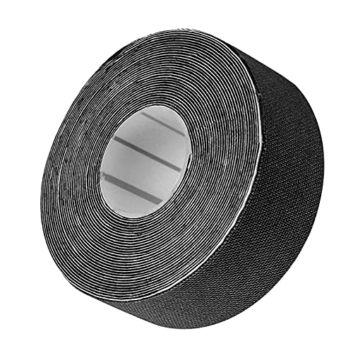 Akozon Muscle Adhesive Tape, 1Roll Cotton Elastic Strain Injury Sports Sticker Bandage (Black)