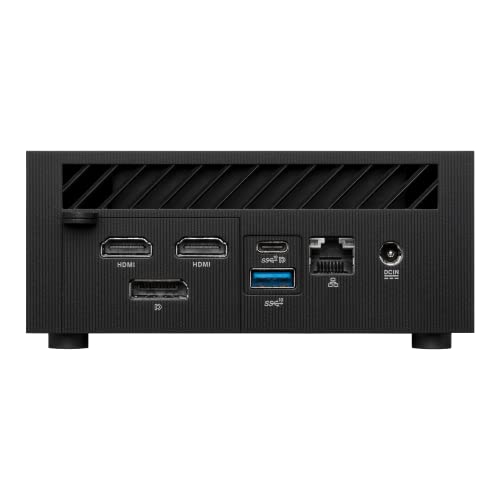 ASUS ExpertCenter PN64 Mini PC Barebone with Intel Core i5-12500H Mobile Processor, up to 64GB DDR5 RAM, Dual Storage Design, WiFi 6E, Bluetooth, USB-C with VESA Mount,Black