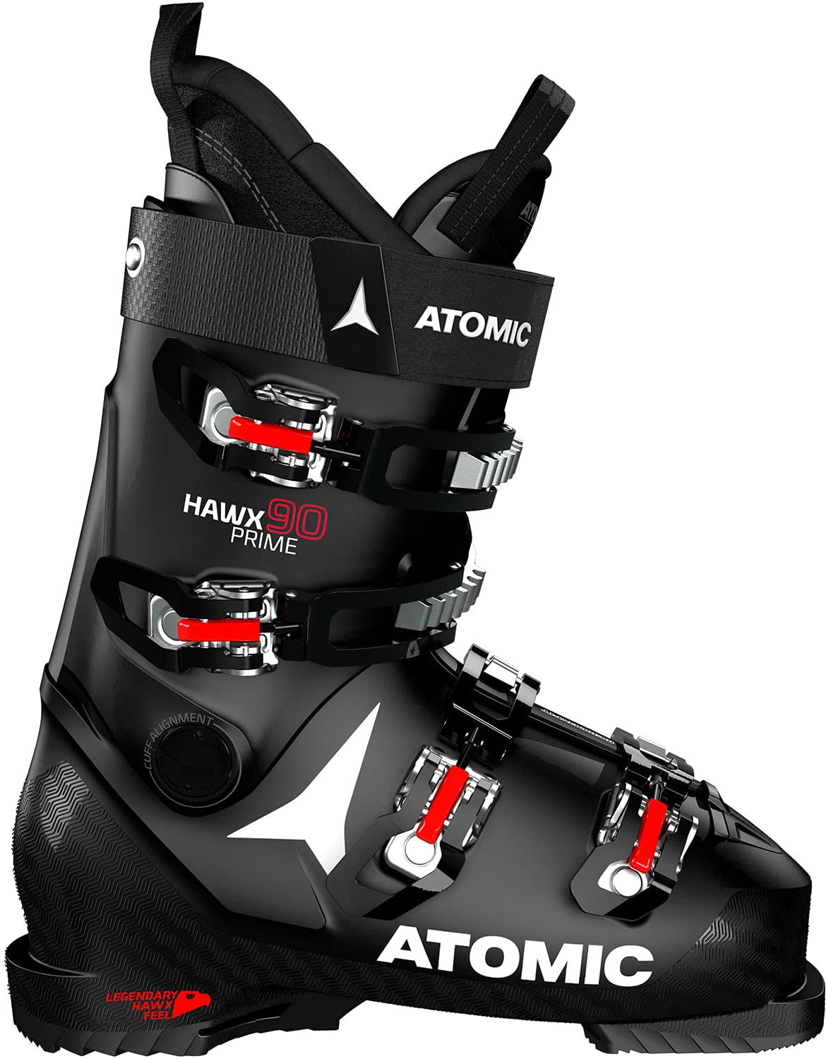 Atomic HAWX Prime 90 Ski Boots Mens Sz 11/11.5 (29/29.5) Black/Red