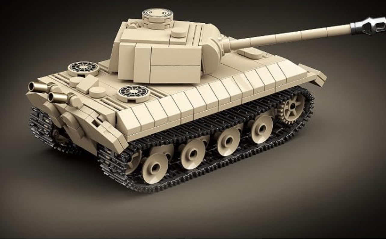 General Jim's Military Themed WW2 Building Blocks Tank Sets for World War 2 Brick Building Enthusiats (German Panther Ausf Tank)