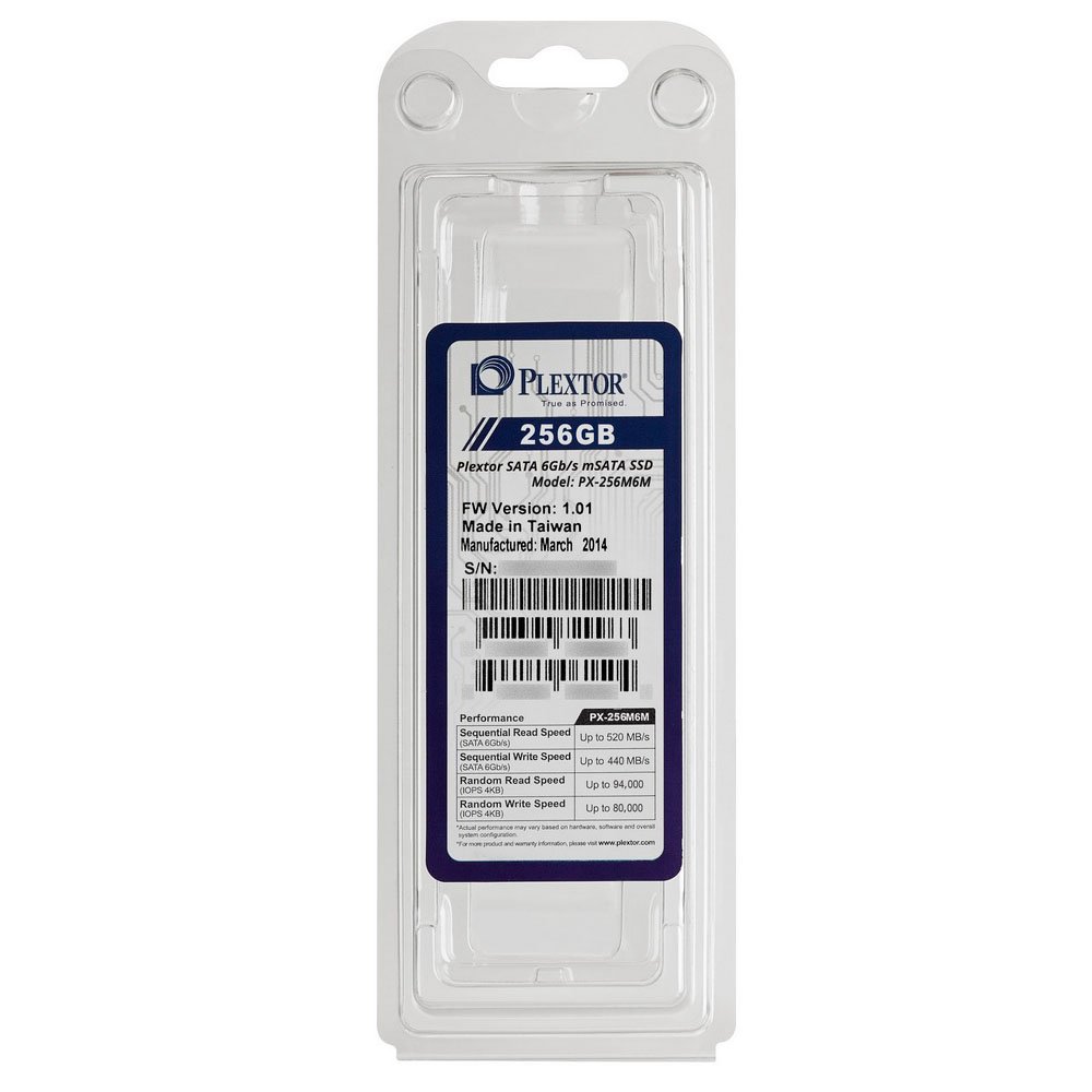 Plextor M6M Series 256GB mSATA Internal Solid State Drive (PX-256M6M)