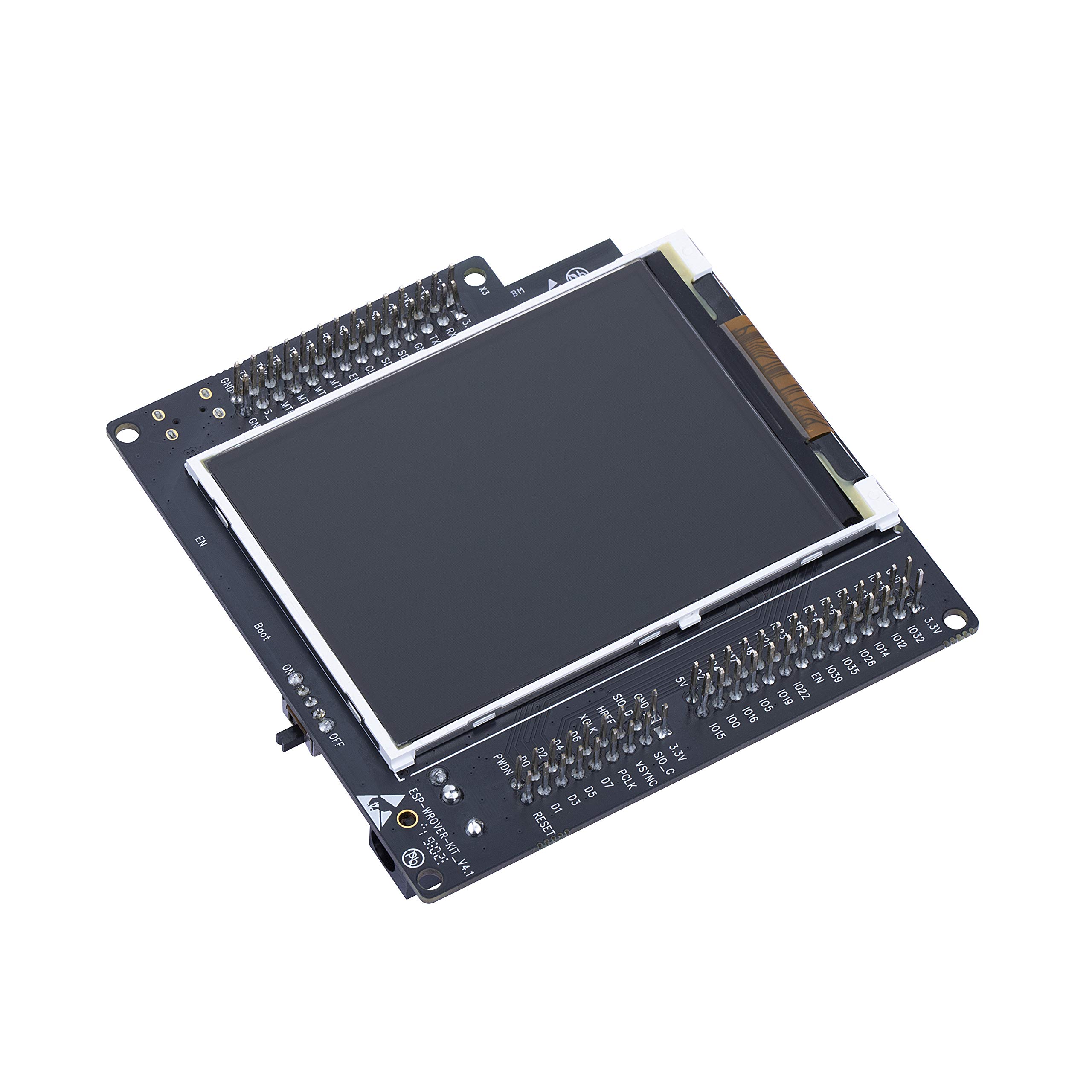 pzsmocn ESP-WROVER-KIT ESP32 Wrover Development Board with 3.2 inch LCD V4.1,4 MB SPI PSRAM,Support for MicroSD Card.Applications:Internet Cameras,Smart Displays,Weather Stations,Radios.