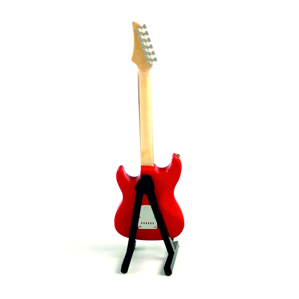 ALANO Mini Musical Ornament red Electric Guitar Model with Stand Guitar Model (GE93R-17)