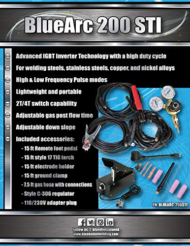 Blue Demon BlueArc 200STI-DC Inverter Welding Machine