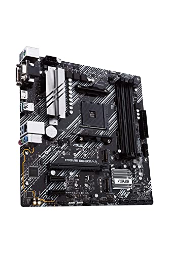 ASUS Prime B550M-A/CSM AMD AM4 (3rd Gen Ryzen™) microATX Commercial Motherboard (PCIe 4.0, ECC Memory, 1Gb LAN, HDMI 2.1/D-Sub, 4K@60HZ, TPM, ASUS Control Center Express)