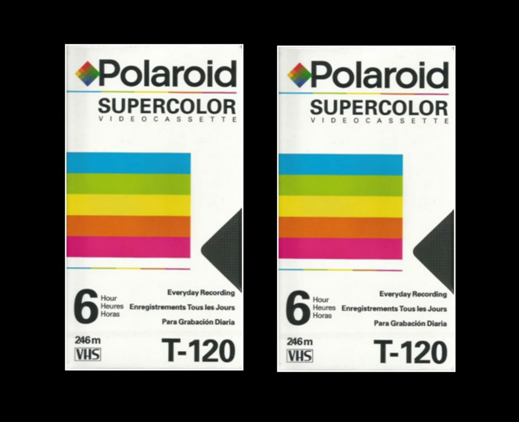 Polaroid Supercolor VHS T-120 2pack