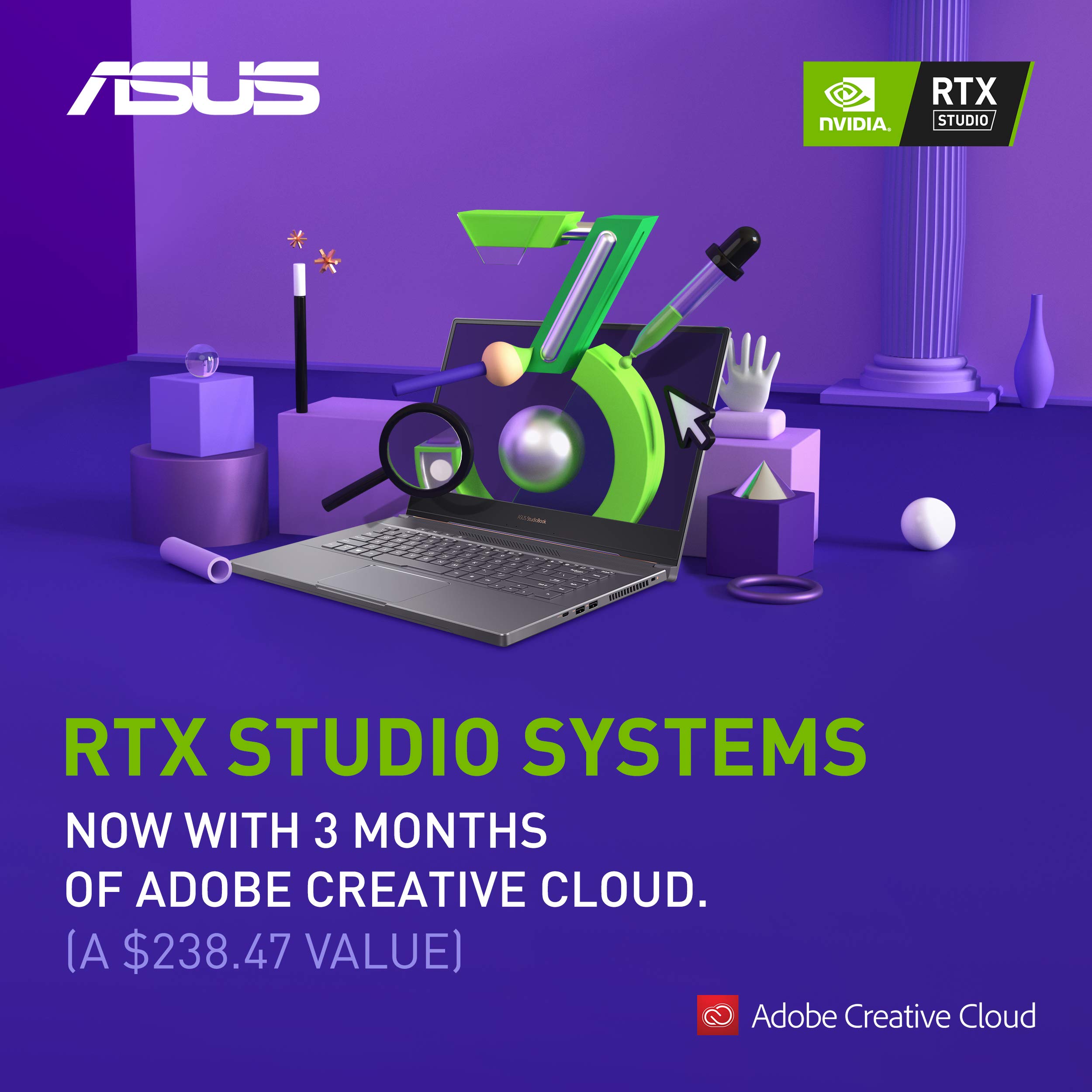 ASUS ProArt StudioBook Pro 15 Mobile Workstation Laptop, 15.6” UHD NanoEdge Bezel, Intel Core i7-9750H, 48GB DDR4, 2TB PCIe SSD, Nvidia Quadro RTX 5000, Windows 10 Pro, W500G5T-XS77, Star Grey