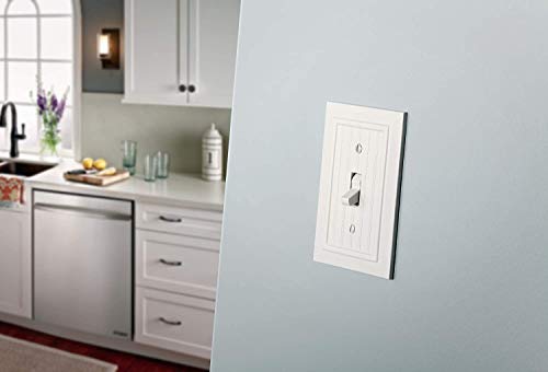 Franklin Brass W35266-PW-C Classic Beadboard Single Wall Plate, Duplex