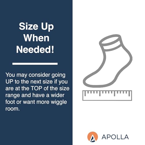 Apolla The Performance Unisex Medium Nude 1, As Seen On Shark Tank Athletic Compression Crew Socks for Women and Men - Moisture Control, Ankle and Arch Support, Made in USA - 1 Pair