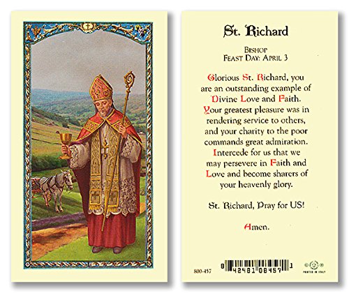 Prayer to Saint Richard Holy Card, Pack of 25