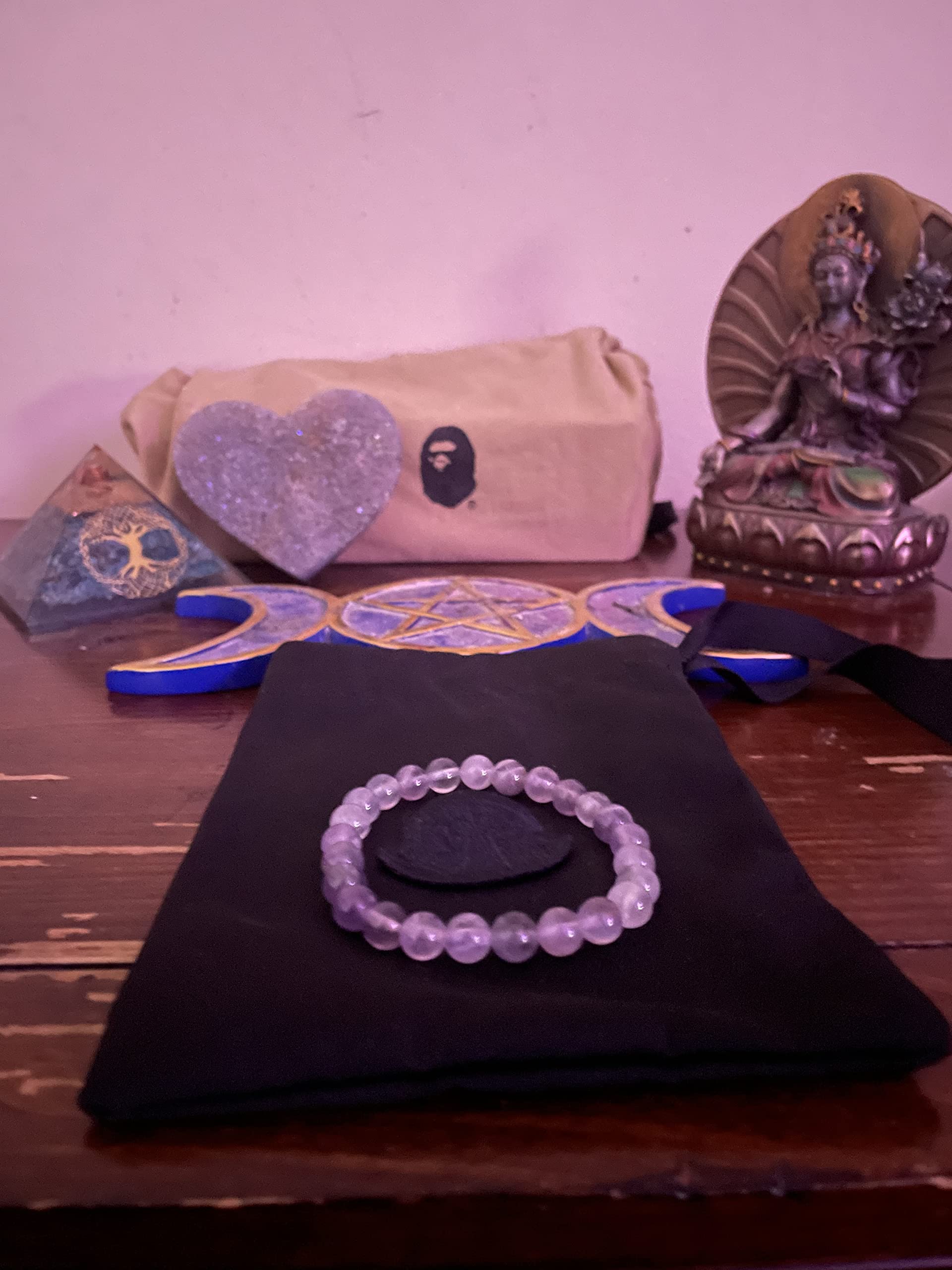 Amethyst 8mm Bracelet for Healing Crystal For Anxiety, Clarity, and Spiritual Development