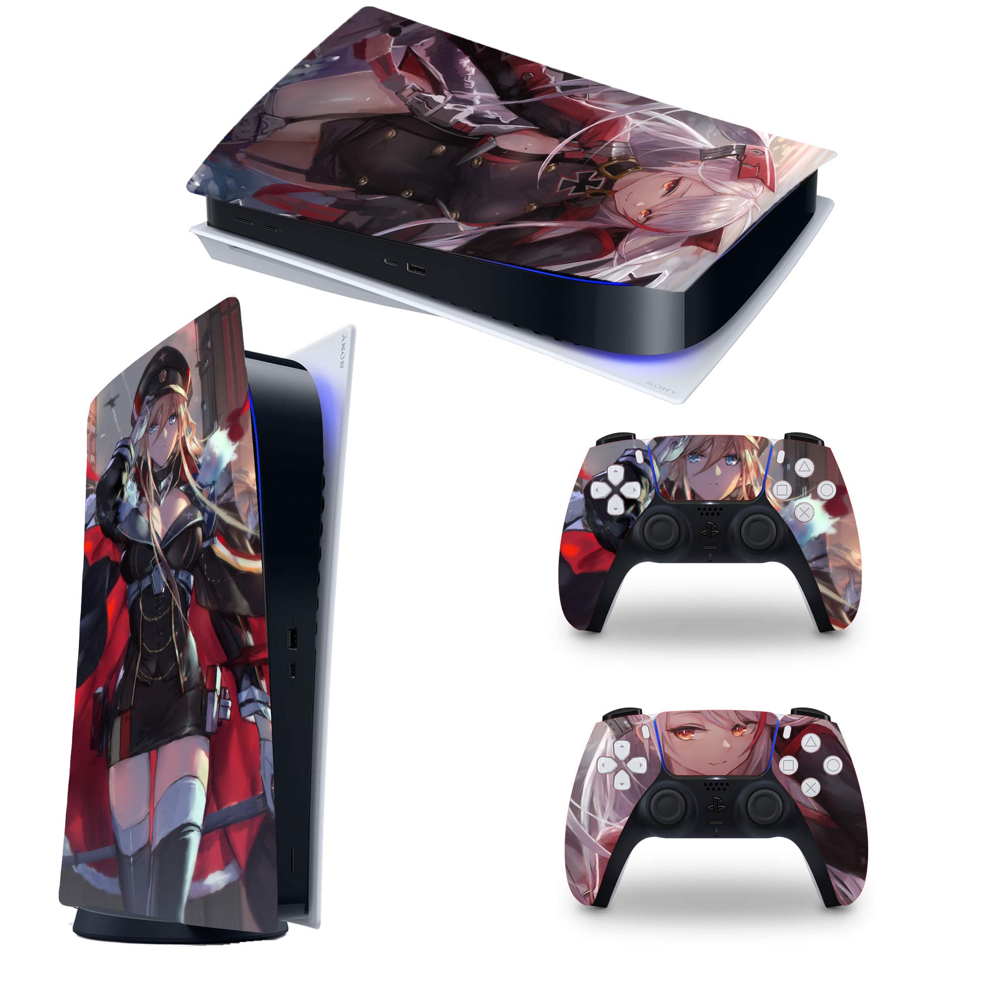 Anime Gunner Game PS5 Console and Controller Skin Set - playstation 5 Vinyl( Only fit PlayStation 5 regular)