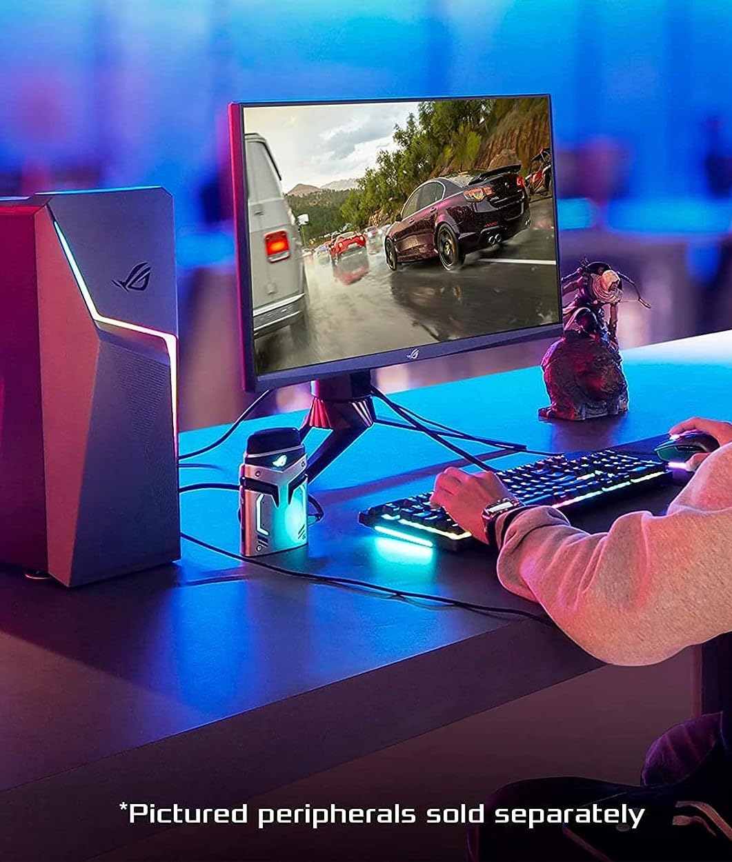 ASUS ROG Strix GL10 Gaming Desktop Computer, AMD Hexa-Core Ryzen 5 3600X 3.8GHz Processor, 32GB RAM 1TB SSD, NVIDIA GeForce GTX 1660 Ti 6GB, DisplayPort Bluetooth DTS Audio, Windows 10 Home, Black